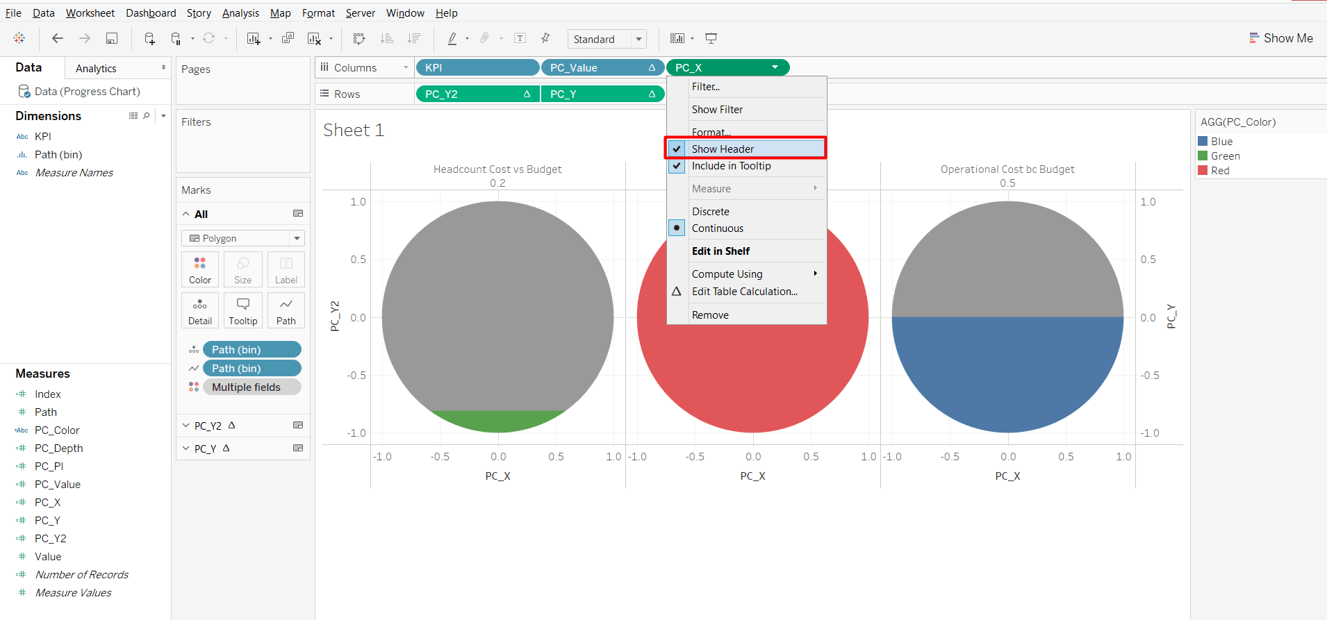 Create a Progress Bubble Chart in Tableau - AbsentData