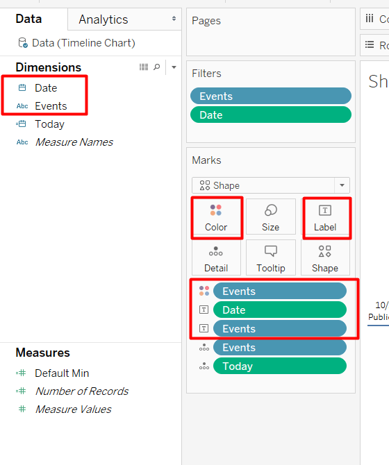 Timeline Chart in Tableau - AbsentData